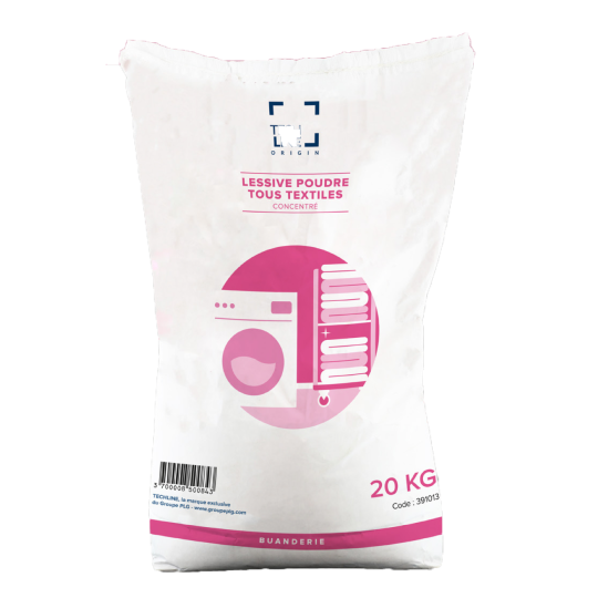 Lessive poudre tous textiles Techline 20kg